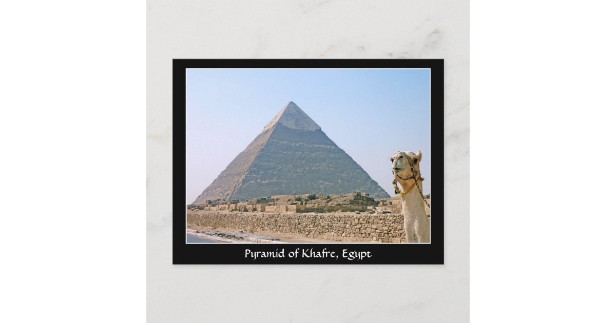 Ancient Egypt: Pyramid of Khafre, Egypt Postcard | Zazzle