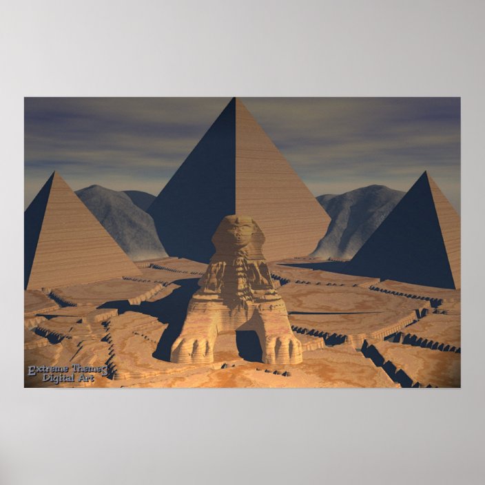 Ancient Egypt - The Sphinx Poster | Zazzle.com