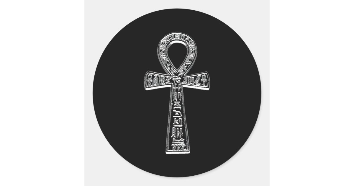 Ancient Egyptian Ankh Classic Round Sticker | Zazzle