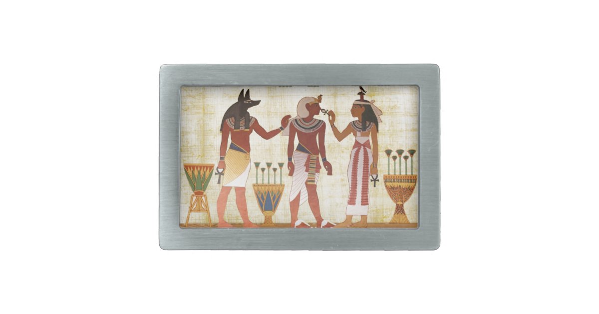 Ancient Egyptian design belt buckle | Zazzle