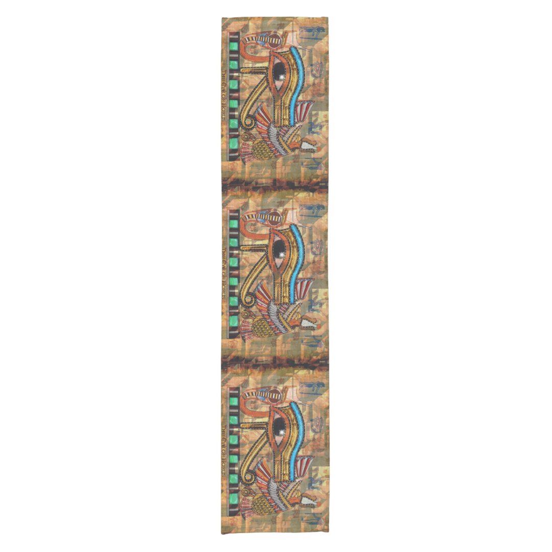 Ancient Egyptian Eye of Horus Wadjet Table-runner Short Table Runner ...