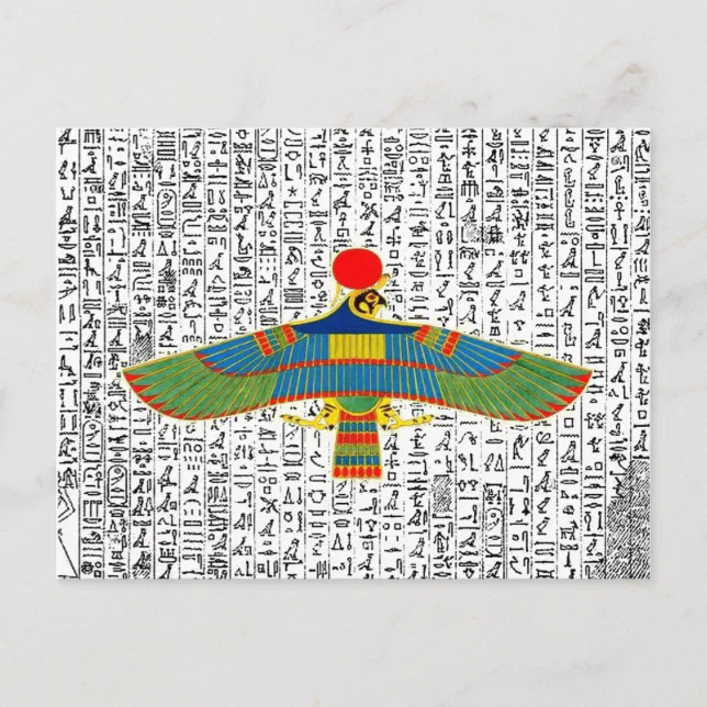 Ancient Egyptian God Horus Hawk Postcard | Zazzle