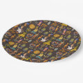 Ancient Egyptian Hieroglyphic Pattern Symbol Paper Plates | Zazzle