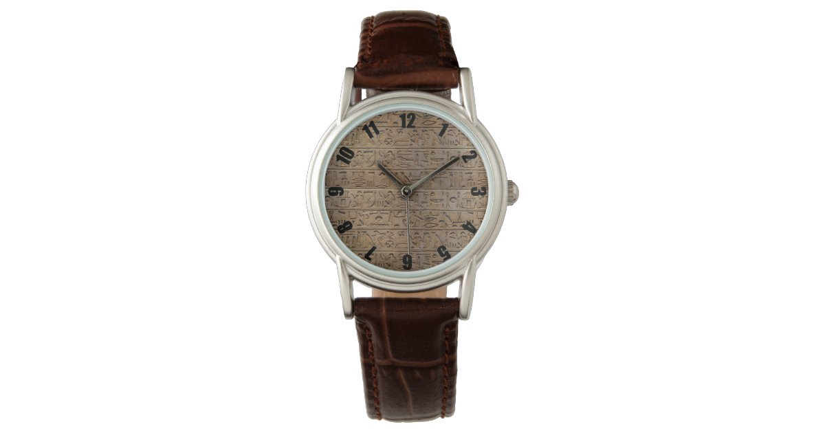 Ancient Egyptian Hieroglyphs Watch | Zazzle