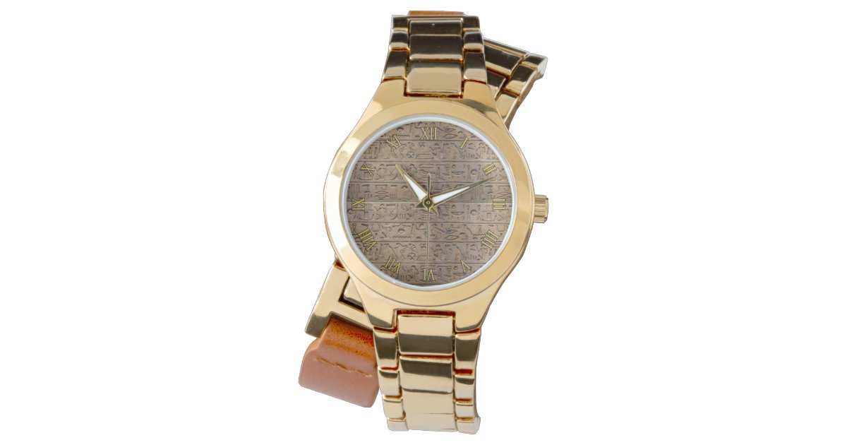 Ancient Egyptian Hieroglyphs Watch | Zazzle