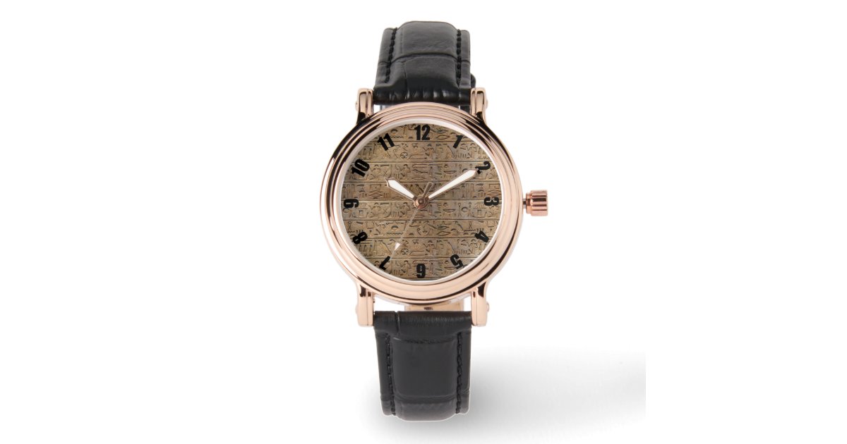 Ancient Egyptian Hieroglyphs Watch | Zazzle