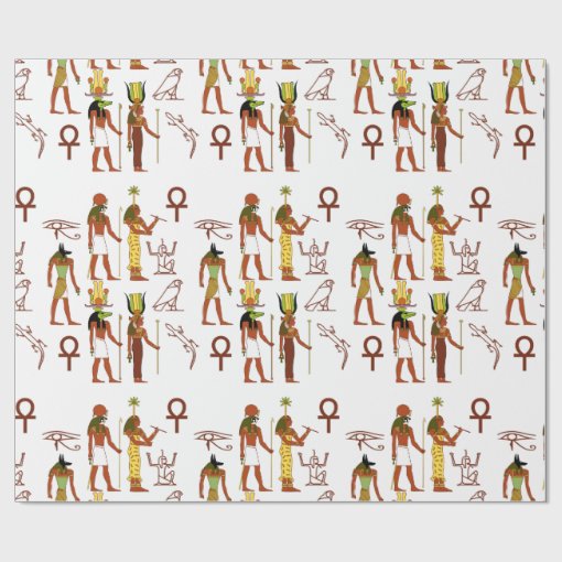 Ancient Egyptian Pantheon Wrapping Paper | Zazzle
