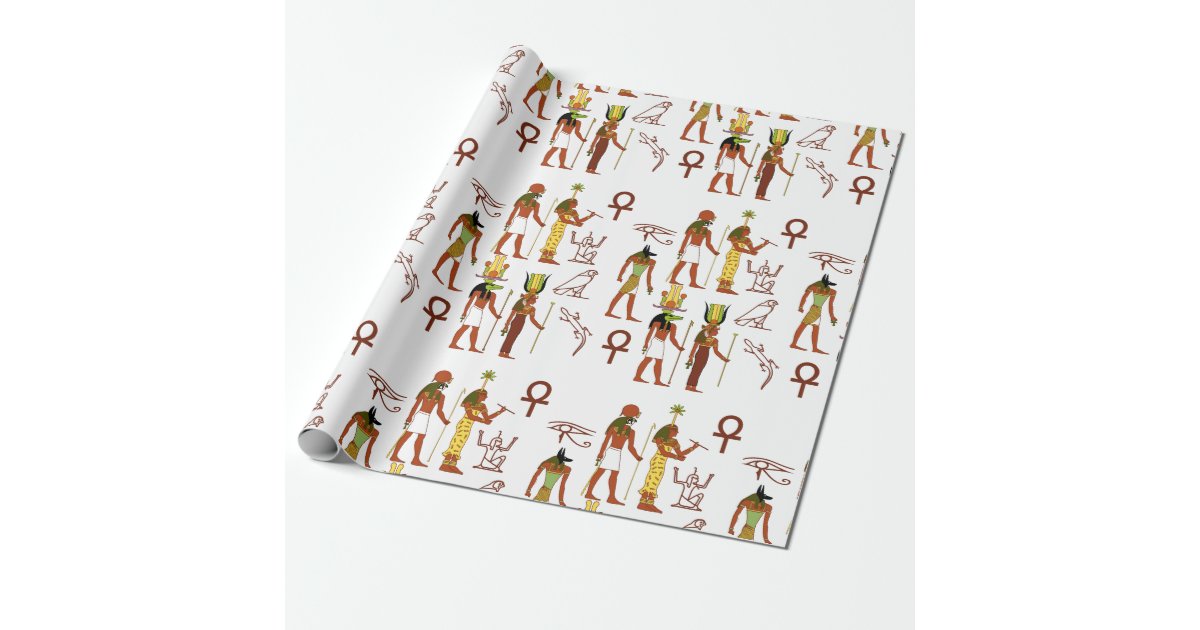 Ancient Egyptian Pantheon Wrapping Paper | Zazzle