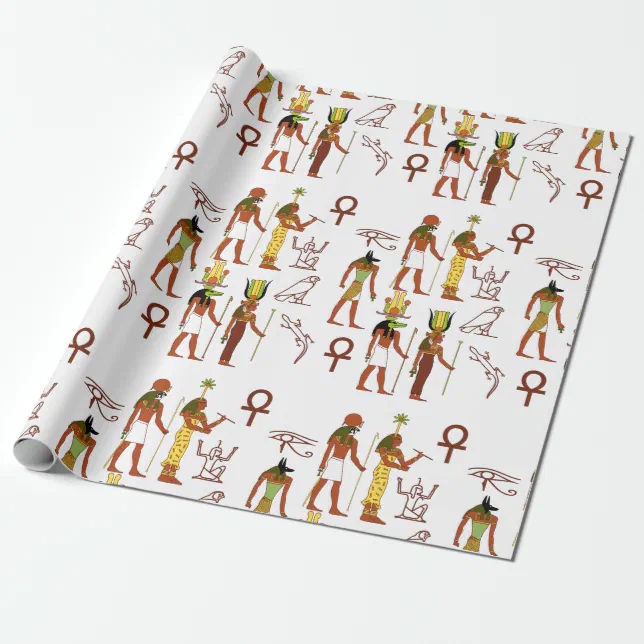 Ancient Egyptian Pantheon Wrapping Paper | Zazzle