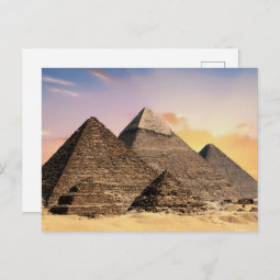 Ancient Egyptian Pyramids Postcard | Zazzle