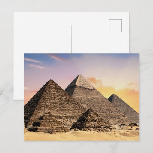 Ancient Egyptian Pyramids Postcard | Zazzle