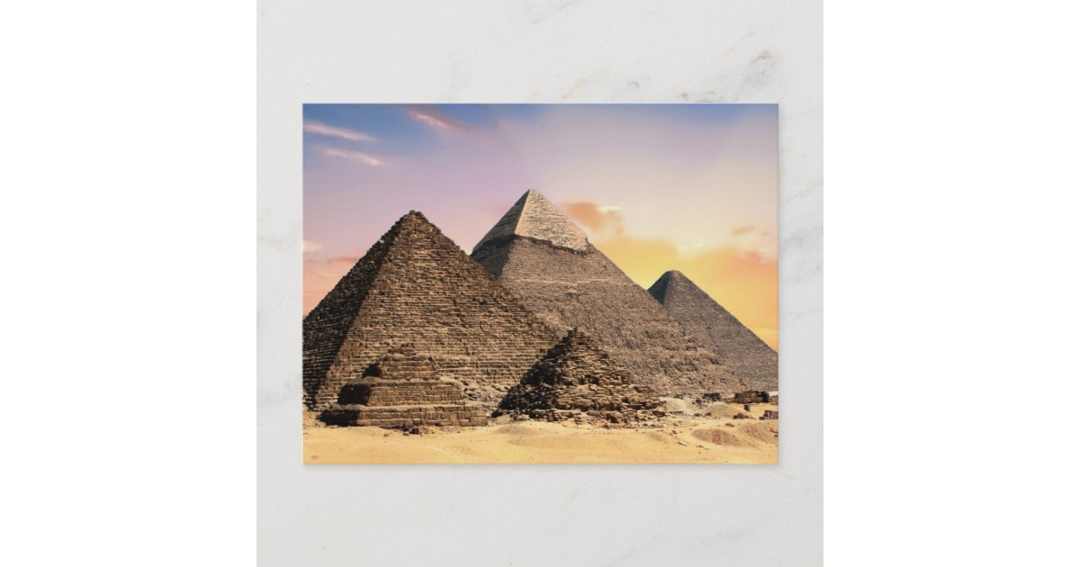 Ancient Egyptian Pyramids Postcard | Zazzle