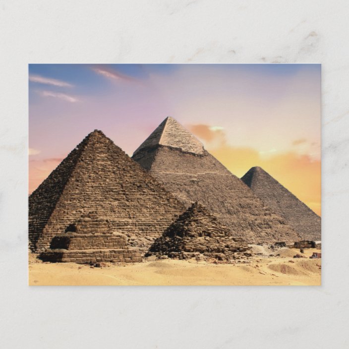 Ancient Egyptian Pyramids Postcard | Zazzle.com