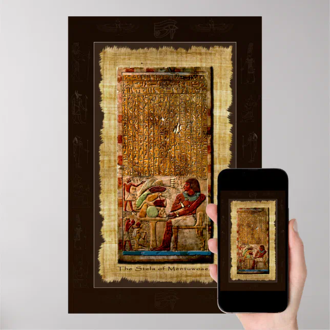 Ancient Egyptian Stela Art Poster | Zazzle