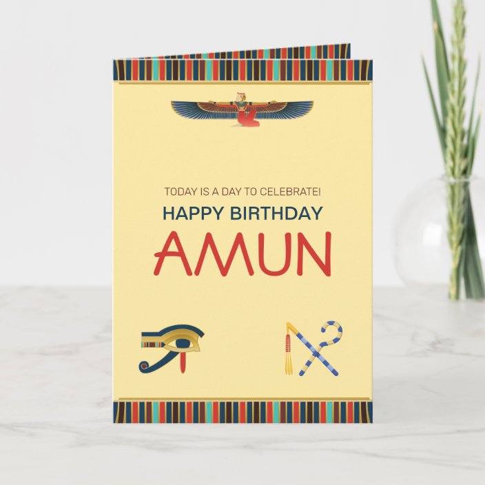 Ancient Egyptian-themed Birthday Card | Zazzle.com