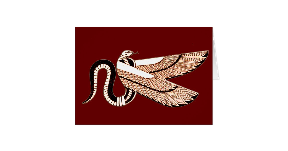 Egyptian Winged Snake Winged Snake Detail In Ancient Egyptian Style ...