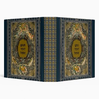 Ancient Embroidered Book Cover Monogram Binder | Zazzle