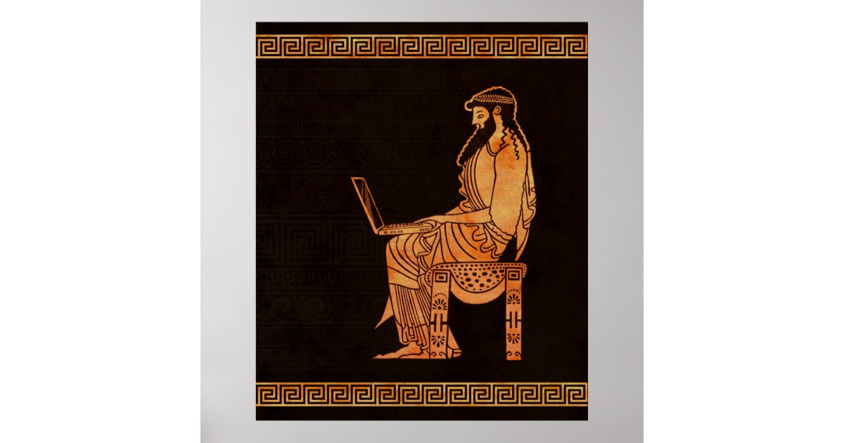 Ancient Greek Businessman Poster | Zazzle