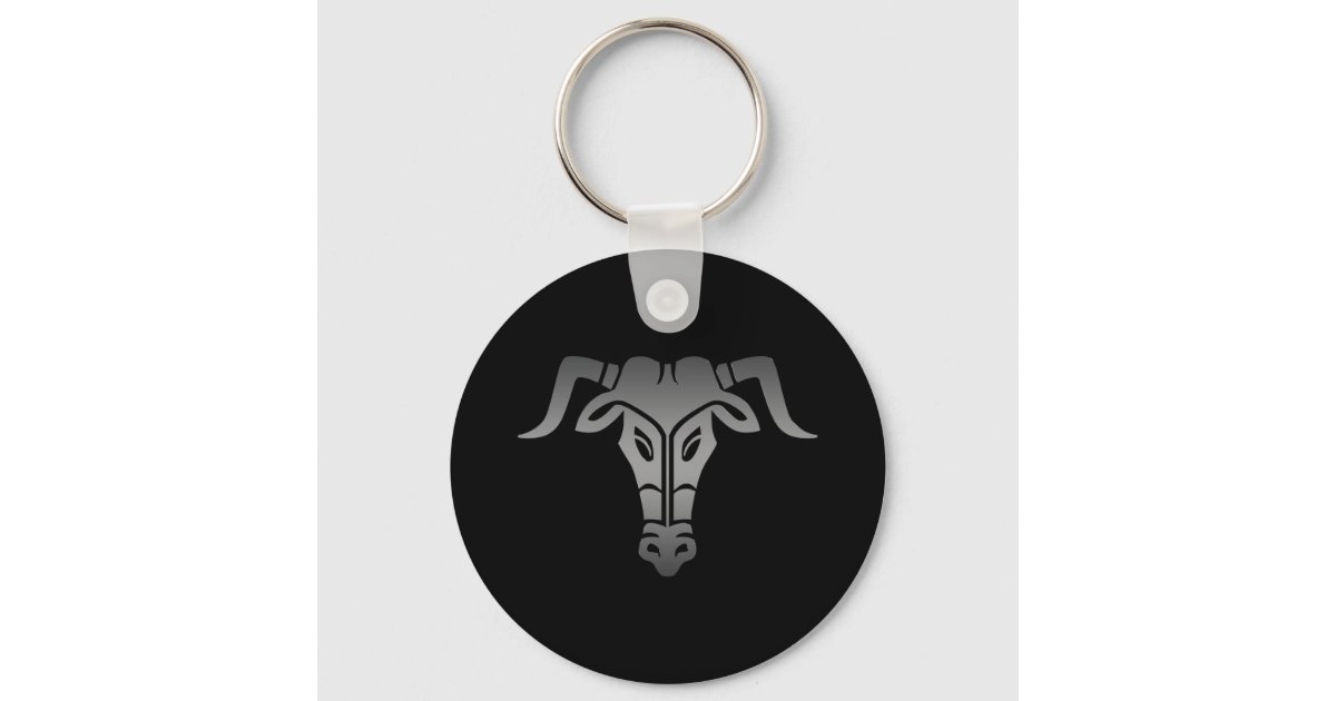 Ancient Greek Minotaur Face Keychain | Zazzle