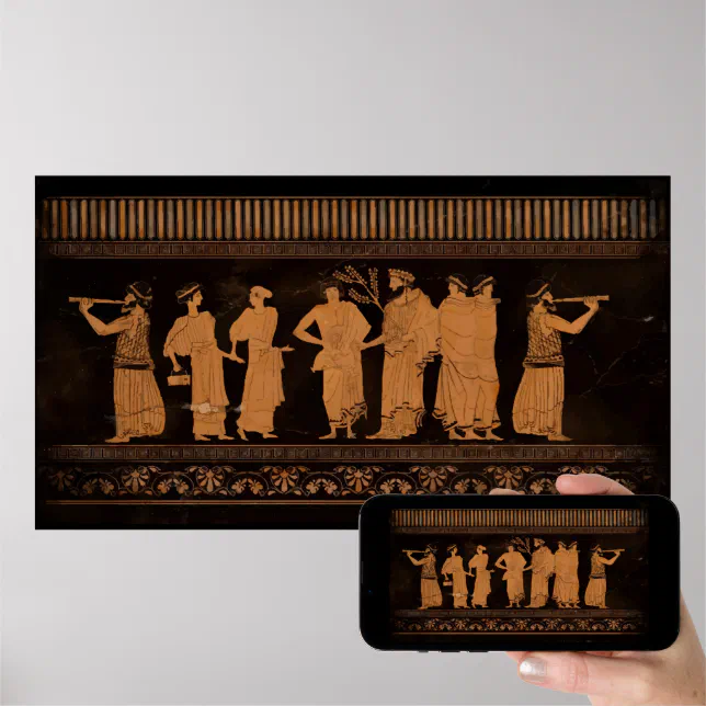 Ancient Greek Mural Poster | Zazzle