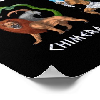 Ancient Greek Mythology Monsters Poster | Zazzle