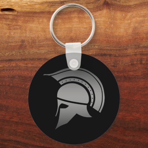 Ancient Greek Spartan Helmet Keychain | Zazzle