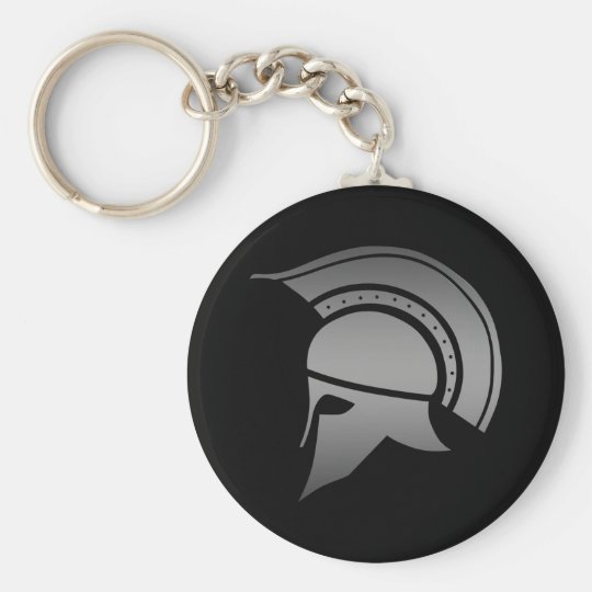 Ancient Greek Spartan Helmet Keychain | Zazzle.com