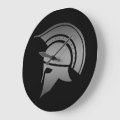 Ancient Greek Spartan Helmet Large Clock | Zazzle