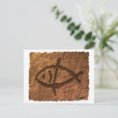 Ancient Hawaiian Fish Petroglyph Postcard | Zazzle