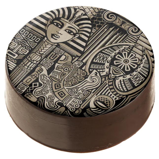 Ancient Historical Symbols Tattoo Style Chocolate Covered Oreo | Zazzle