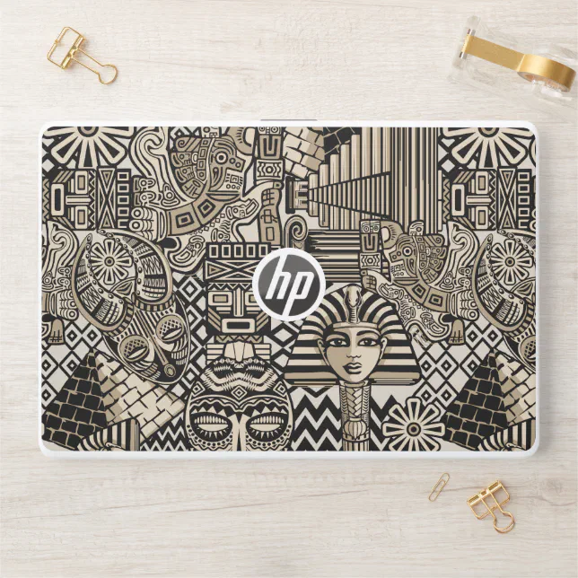Ancient Historical Symbols Tattoo Style HP Laptop Skin | Zazzle