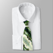 Ancient Japanese Samurai Satin Scenery Pattern Neck Tie | Zazzle