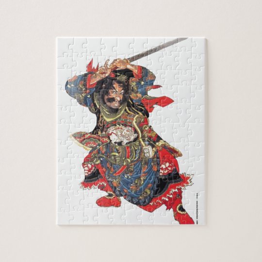 ANCIENT JAPANESE SAMURAI WARRIOR JIGSAW PUZZLE | Zazzle.com