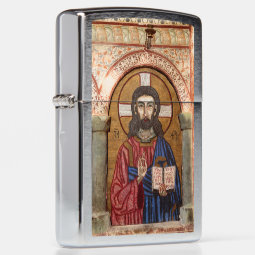 Ancient Jesus Mosaic Zippo Lighter | Zazzle
