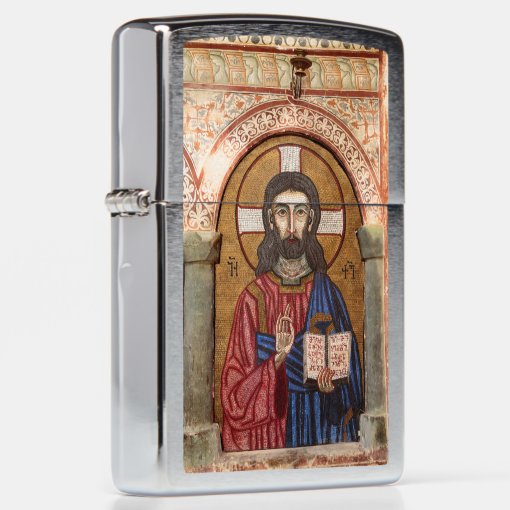 Ancient Jesus Mosaic Zippo Lighter | Zazzle