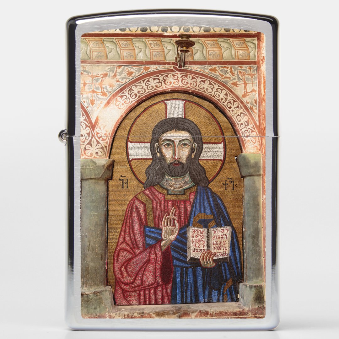 Ancient Jesus Mosaic Zippo Lighter | Zazzle