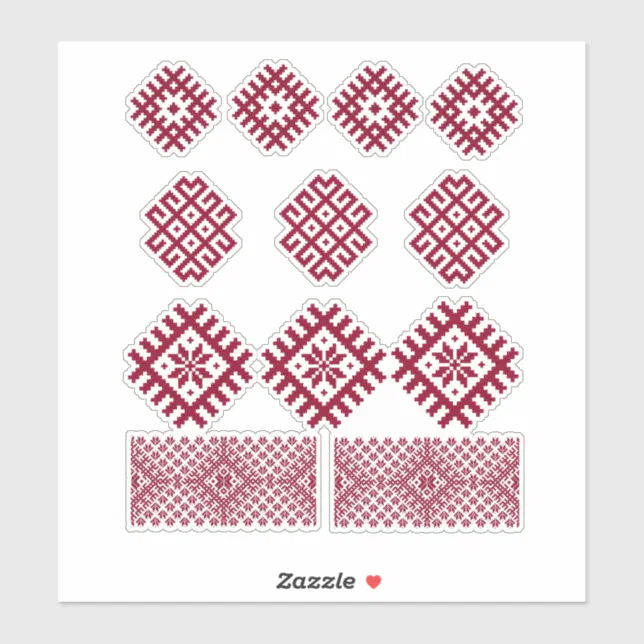 Ancient Latvian symbols Jumis Morning Star Sticker | Zazzle