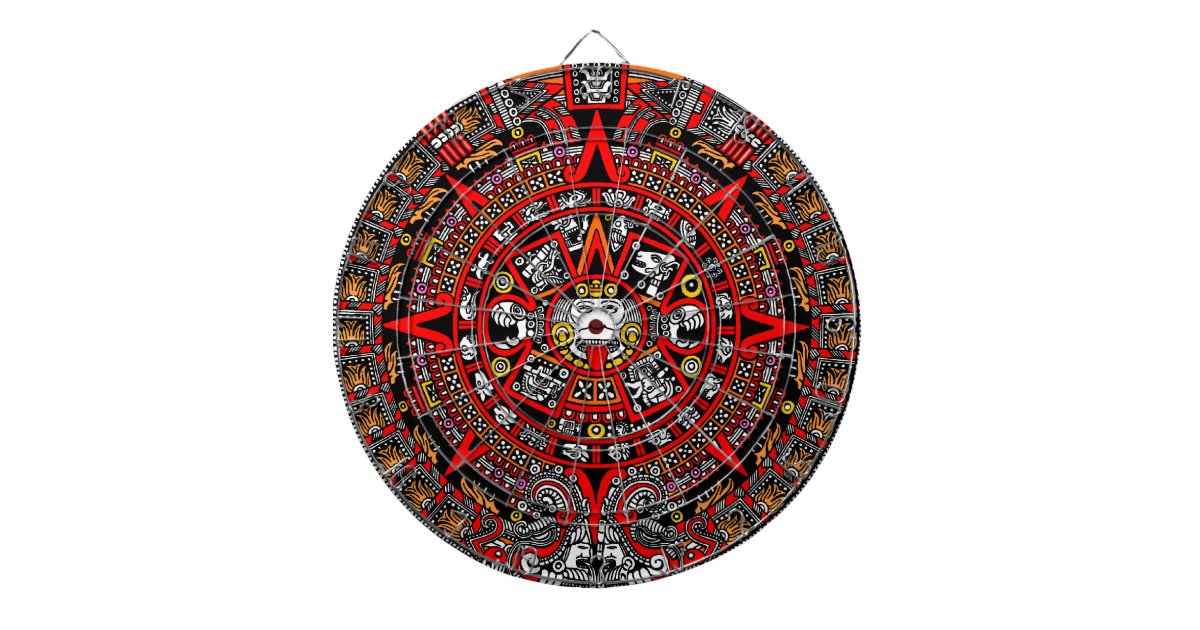 Ancient Mayan Aztec Record of Days Dartboard | Zazzle
