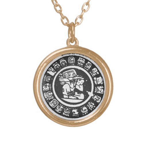 Ancient Mayan Design Necklace | Zazzle