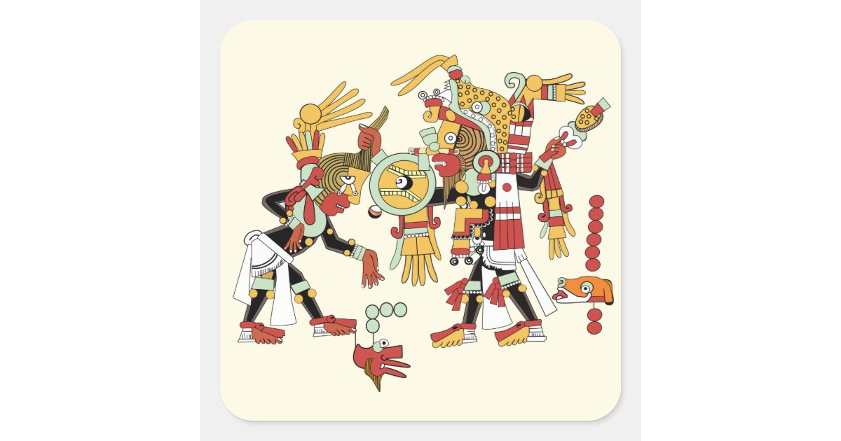 Ancient Mayan Mesoamerican Mexican Art Stickers | Zazzle