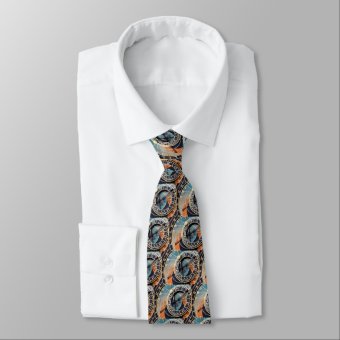 Ancient Medieval Astrological Clock Czech Neck Tie | Zazzle