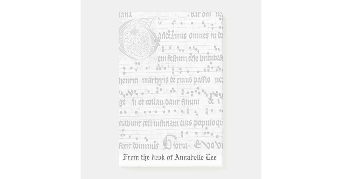 Ancient Music Post-it Notes | Zazzle