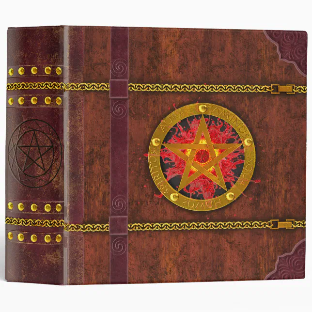 Ancient Mystical Tome of Magic Spells & Potions I 3 Ring Binder | Zazzle