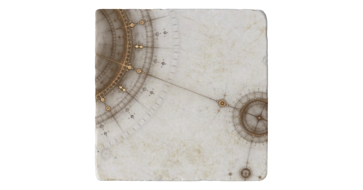 Ancient Nautical Chart, Grunge Trivet | Zazzle