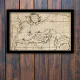 Ancient nautical map of the Pacific Ocean Poster | Zazzle