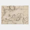 Ancient nautical map of the Pacific Ocean Wrapping Paper Sheets | Zazzle