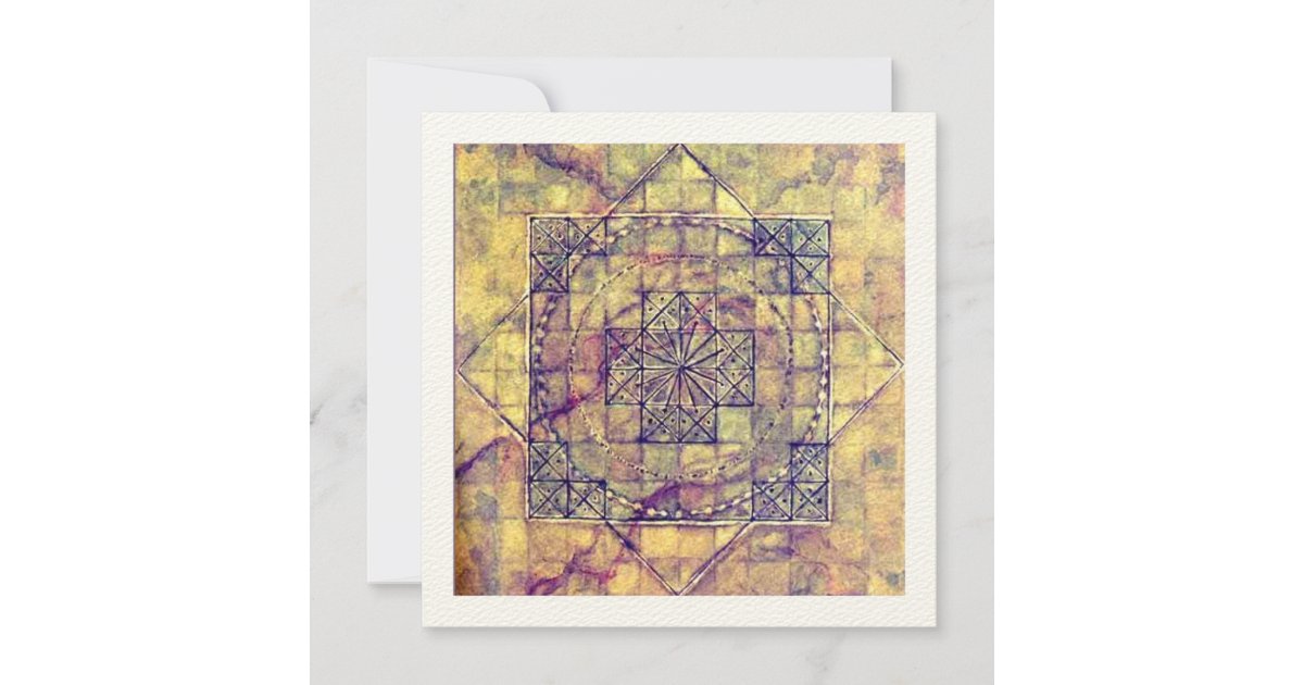 Ancient Nazca Mandala, Peru. Card | Zazzle