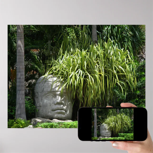 Ancient Olmec Head 2 Poster | Zazzle