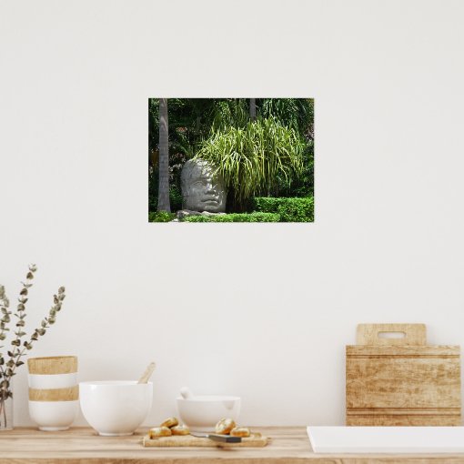 Ancient Olmec Head 2 Poster | Zazzle
