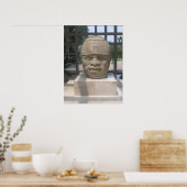 Ancient Olmec Head 4 Poster | Zazzle